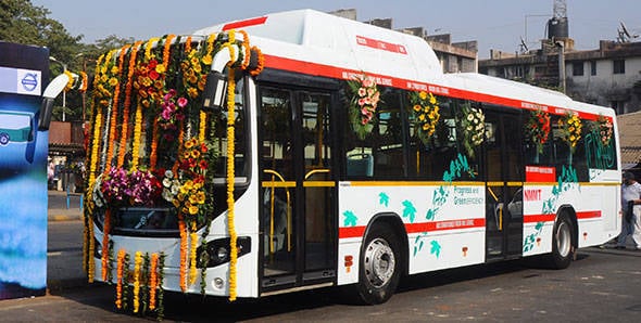 Volvo CNG bus trials begin in Navi Mumbai - Overdrive
