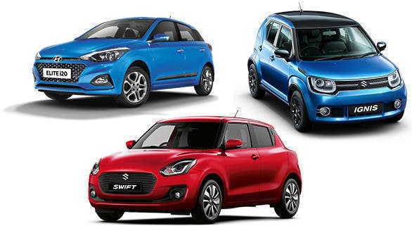 Spec comparison: 2018 Maruti Suzuki Swift vs 2018 Hyundai Elite i20 vs ...
