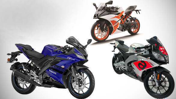 Spec comparison: 2018 Yamaha YZF-R15 vs 2018 Aprilia RS 150 vs 2017 KTM ...