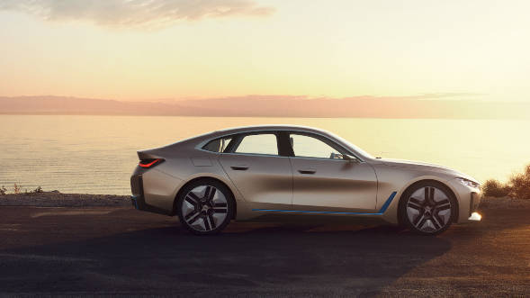 BMW reveals the new electric 4-door coupe i4 concept - Overdrive
