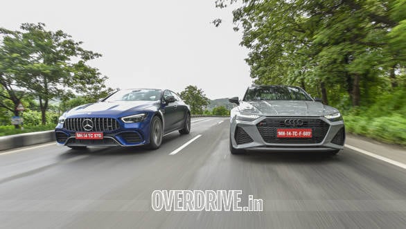 300kmph super-family time: Audi RS7 Sportback and Mercedes-AMG GT 63 S ...