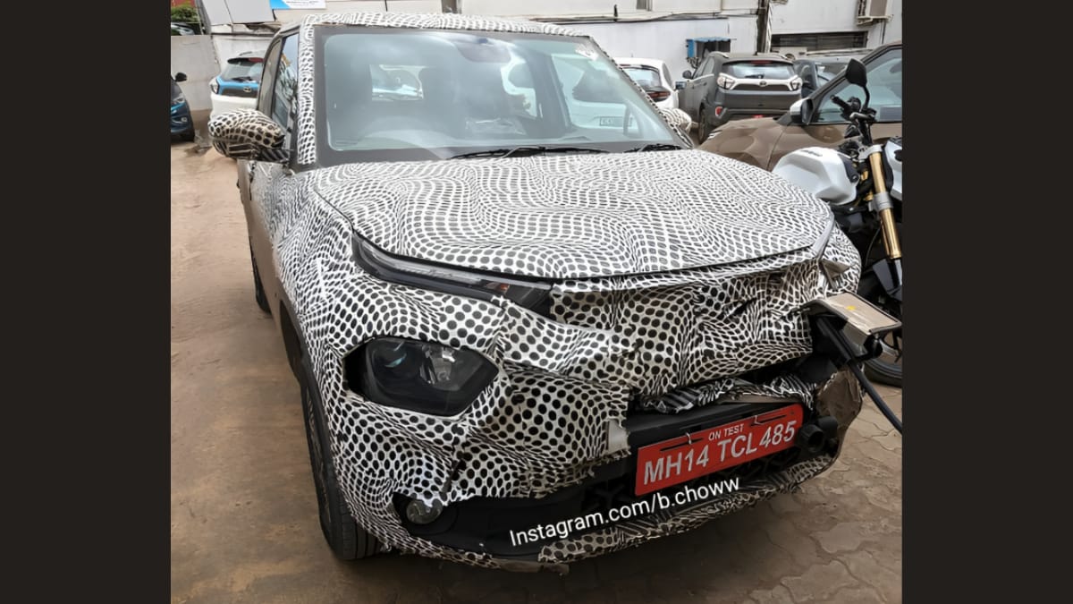 Tata Punch EV spotted testing once again - Overdrive