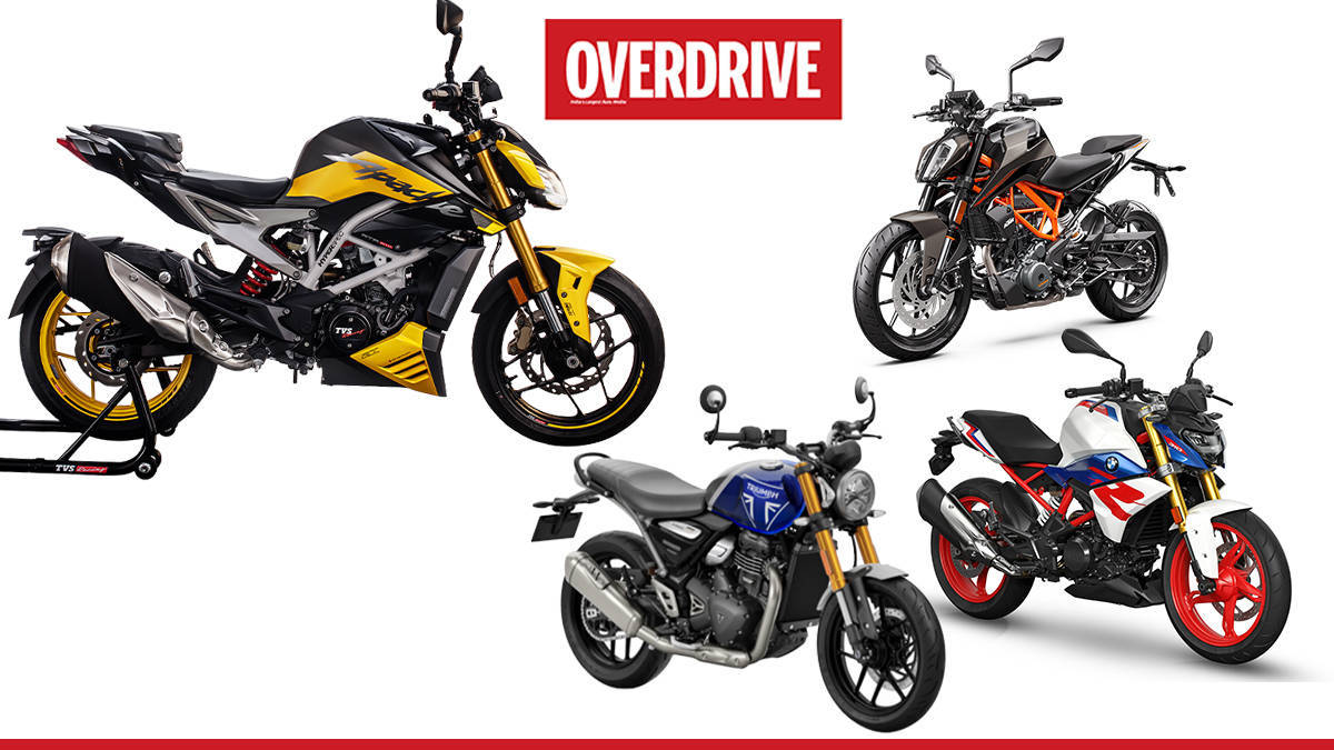 Spec comparison: TVS Apache RTR 310 vs Triumph Speed 400 vs BMW G 310 R ...