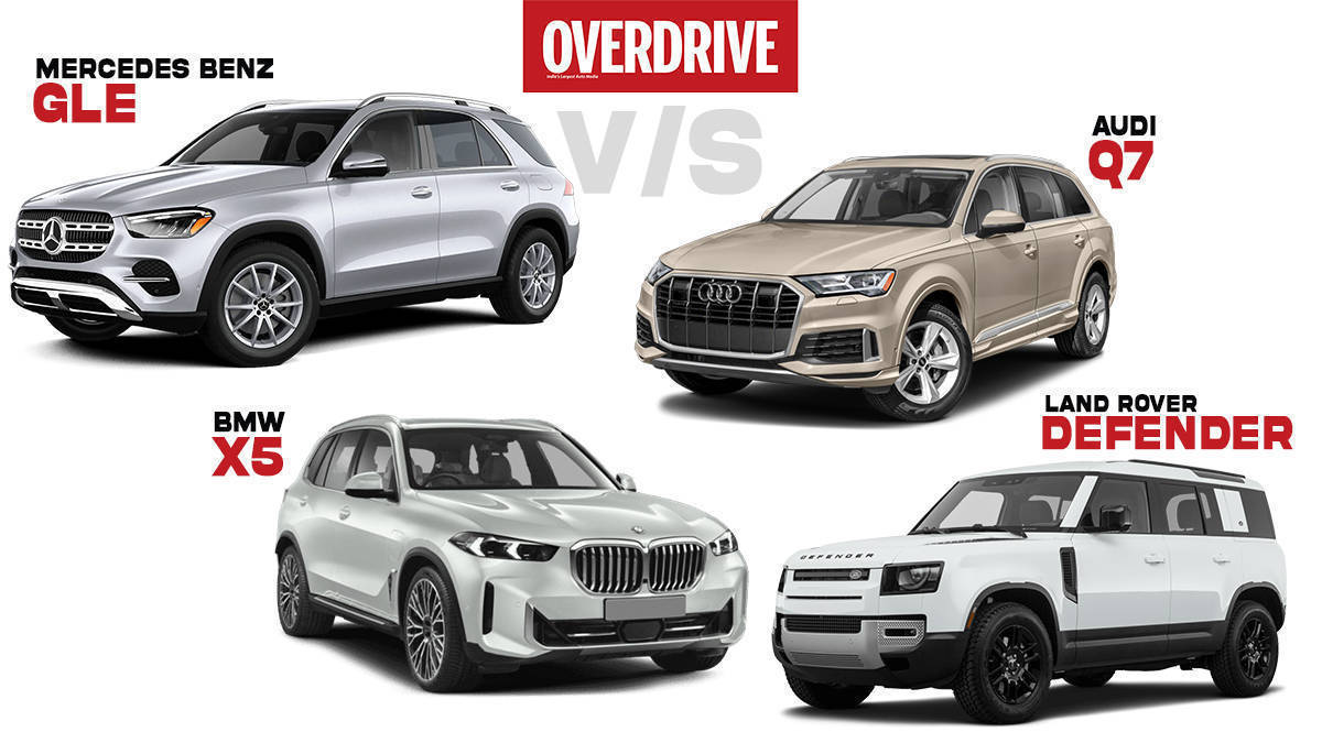 Spec comparison: Mercedes-Benz GLE facelift vs BMW X5 facelift vs Audi Q7 vs Land Rover Defender ...