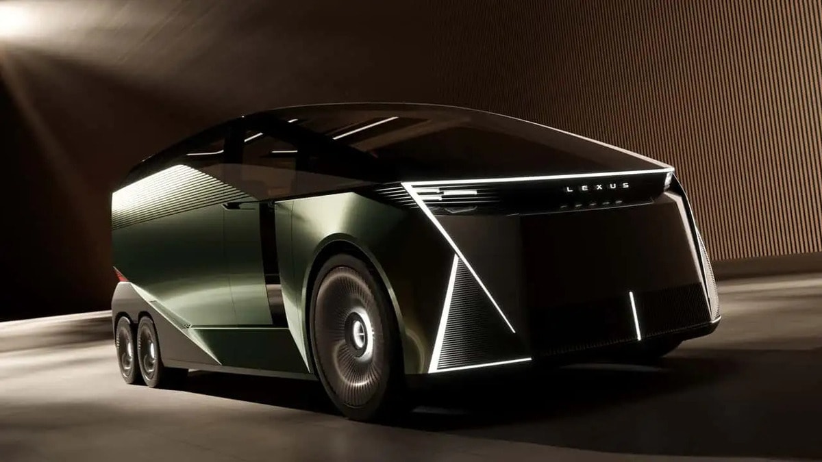 Lexus six-wheeled LS Concept revealed at Japan Mobility Show 2025 ...